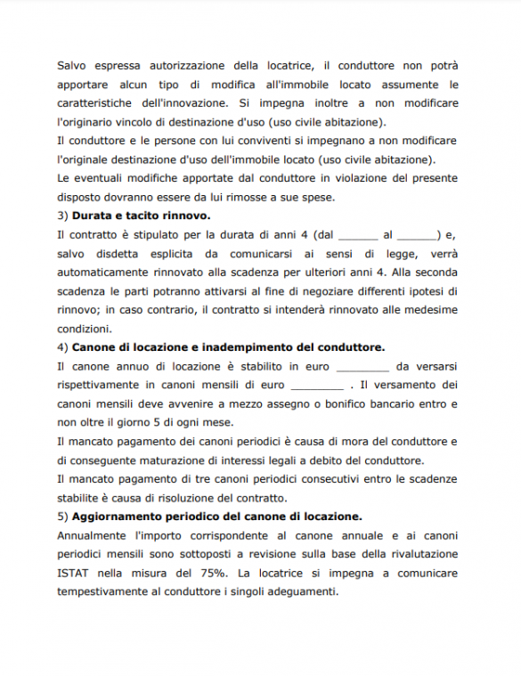 Fac Simile contratto di locazione a uso abitativo: come e dove scaricarlo